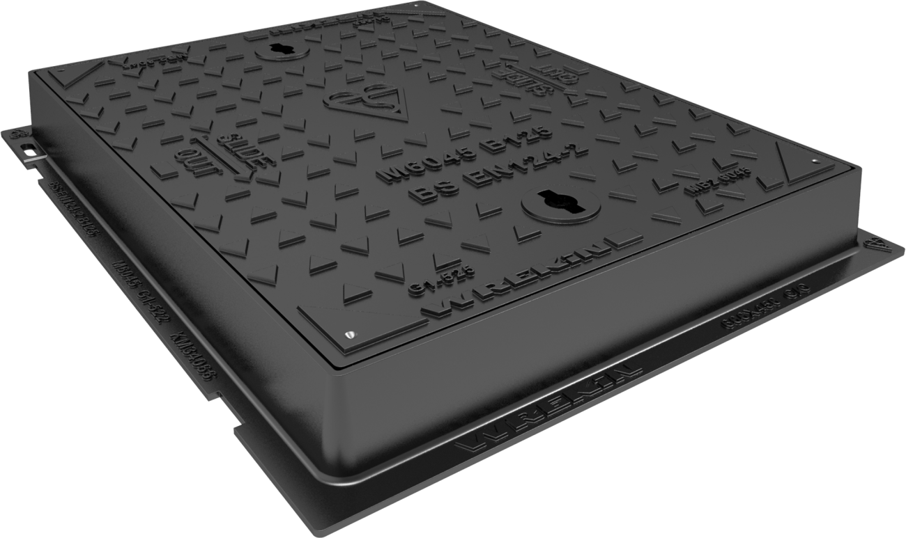 B125 Ductile iron Manhole cover 600 mm x 450 mm TWKIT/B3/6045 | Wrekin